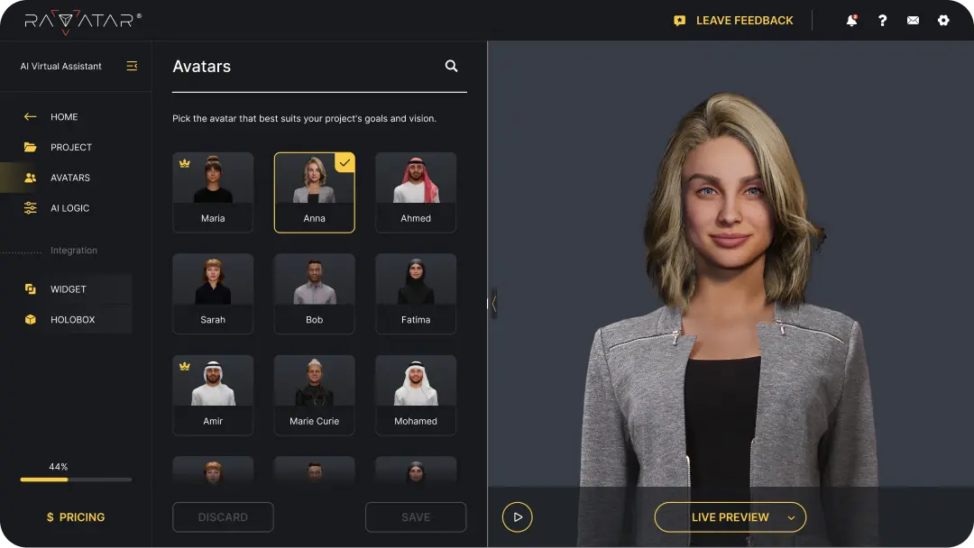 Real-Time Live Avatar - Real-Time Live Avatar for Real-Time Digital ...